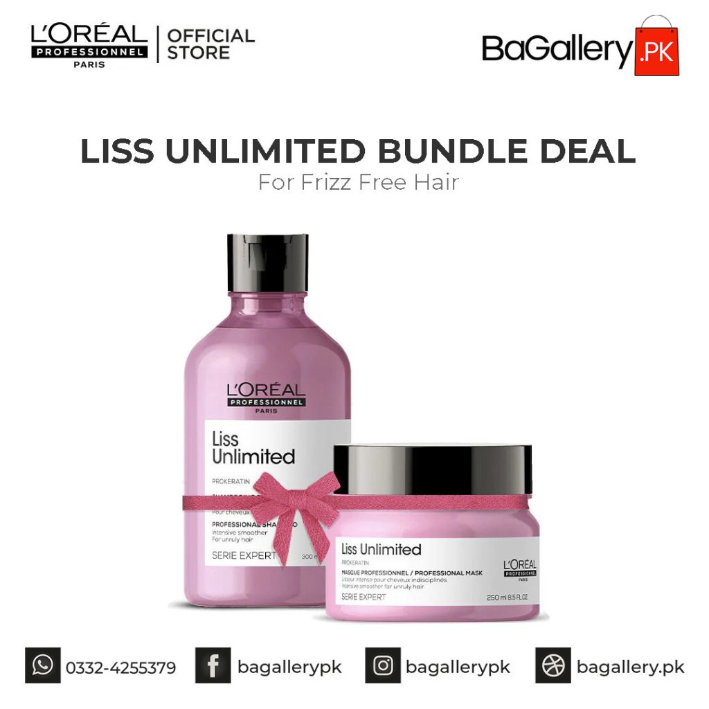 Loreal Liss Unlimited Shampoo - bagallery.pk