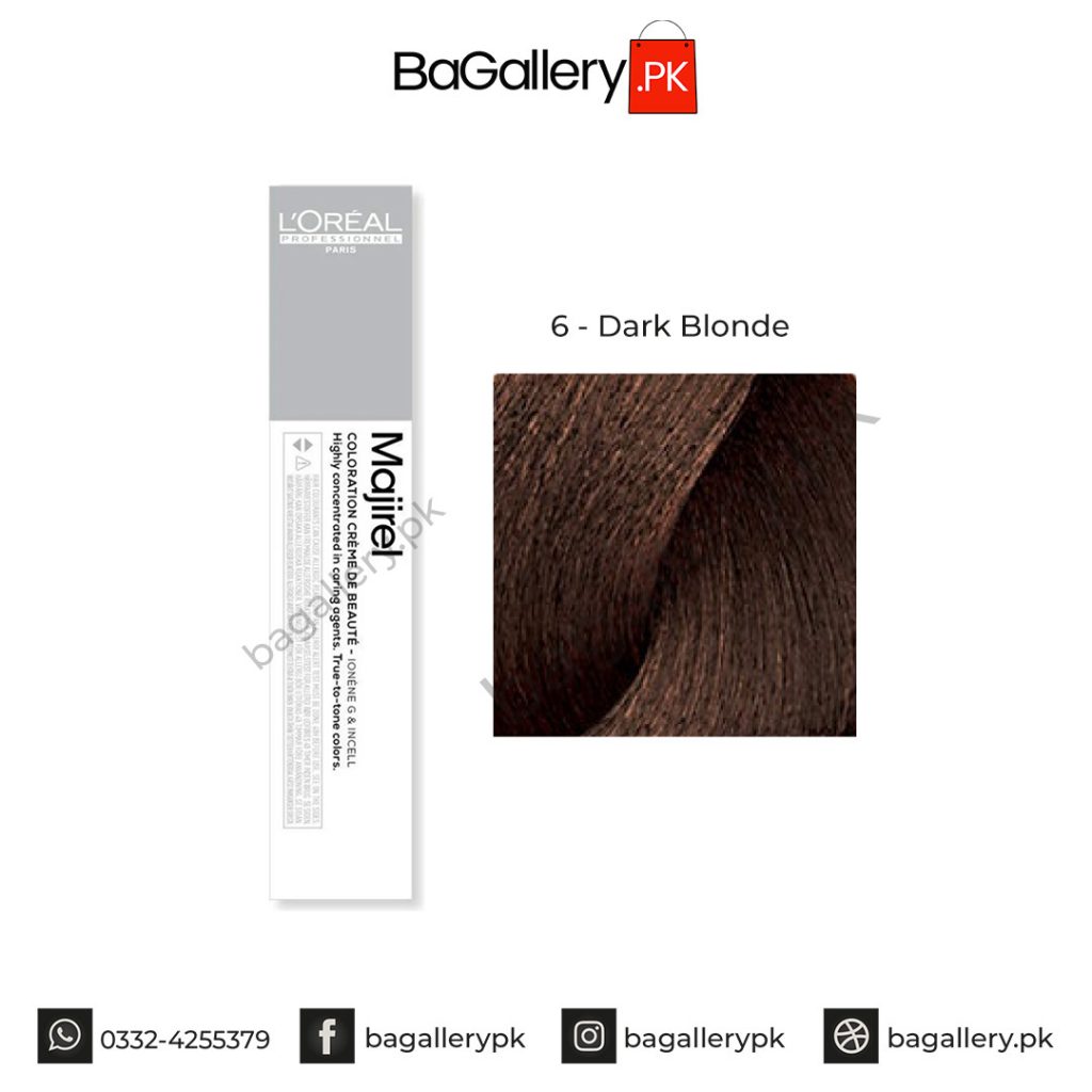 Loreal Professionel Majirel Hair Color 6 Dark Blonde 60ml